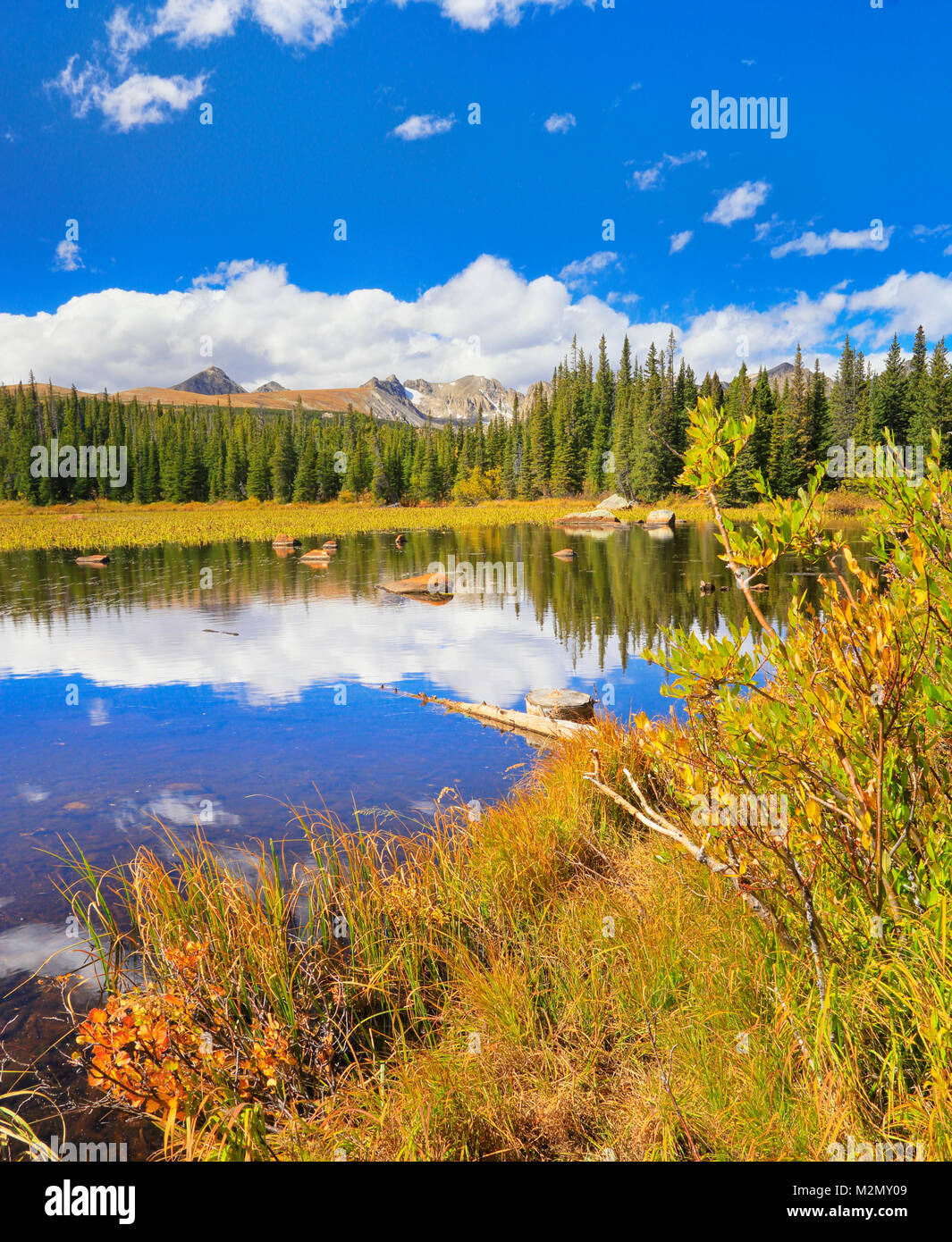 Red Rock Lake, Brainard Lake Recreation Area, Ward, Colorado, USA Stock ...