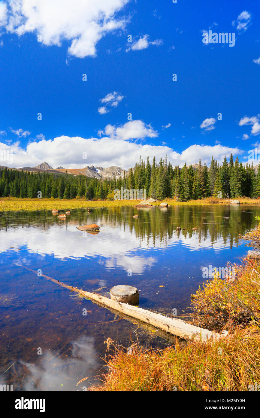 Red Rock Lake, Brainard Lake Recreation Area, Ward, Colorado, USA Stock ...