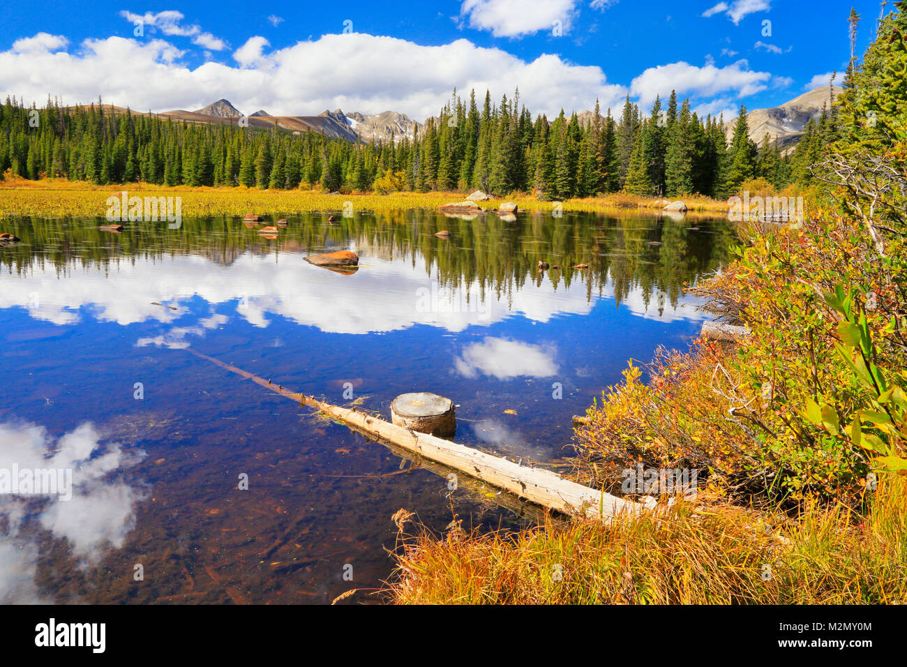 Red Rock Lake, Brainard Lake Recreation Area, Ward, Colorado, USA Stock ...