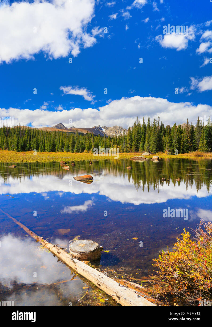 Red Rock Lake, Brainard Lake Recreation Area, Ward, Colorado, USA Stock ...