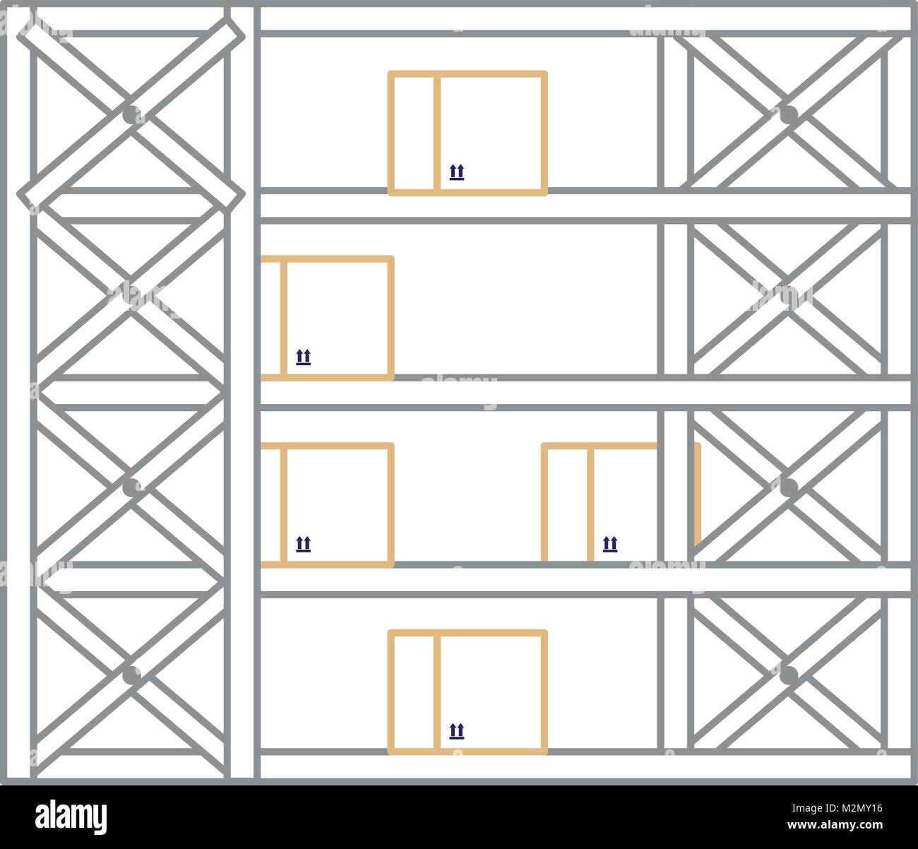 Modern shelving Stock Vector Images - Alamy