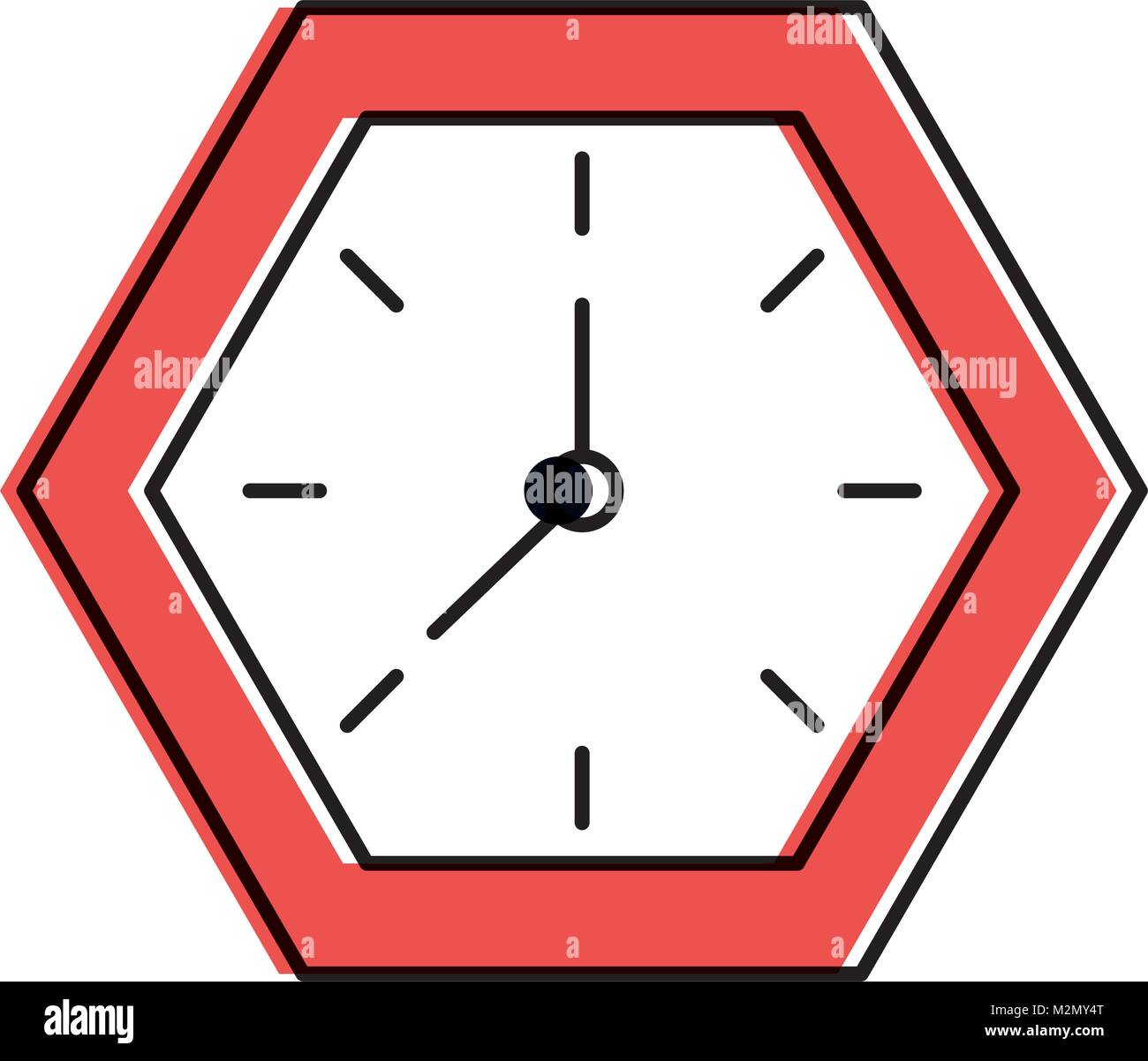 time clock isolated icon Stock Vector Image & Art - Alamy