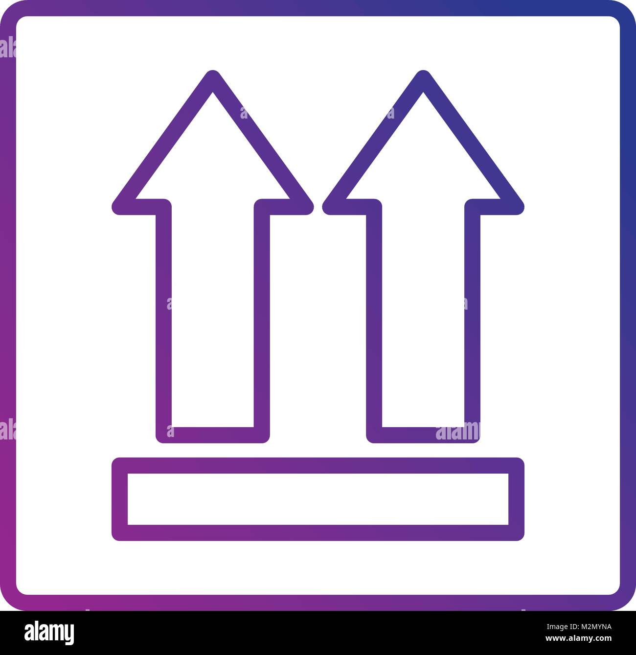 this side up arrows sign Stock Vector Image & Art - Alamy