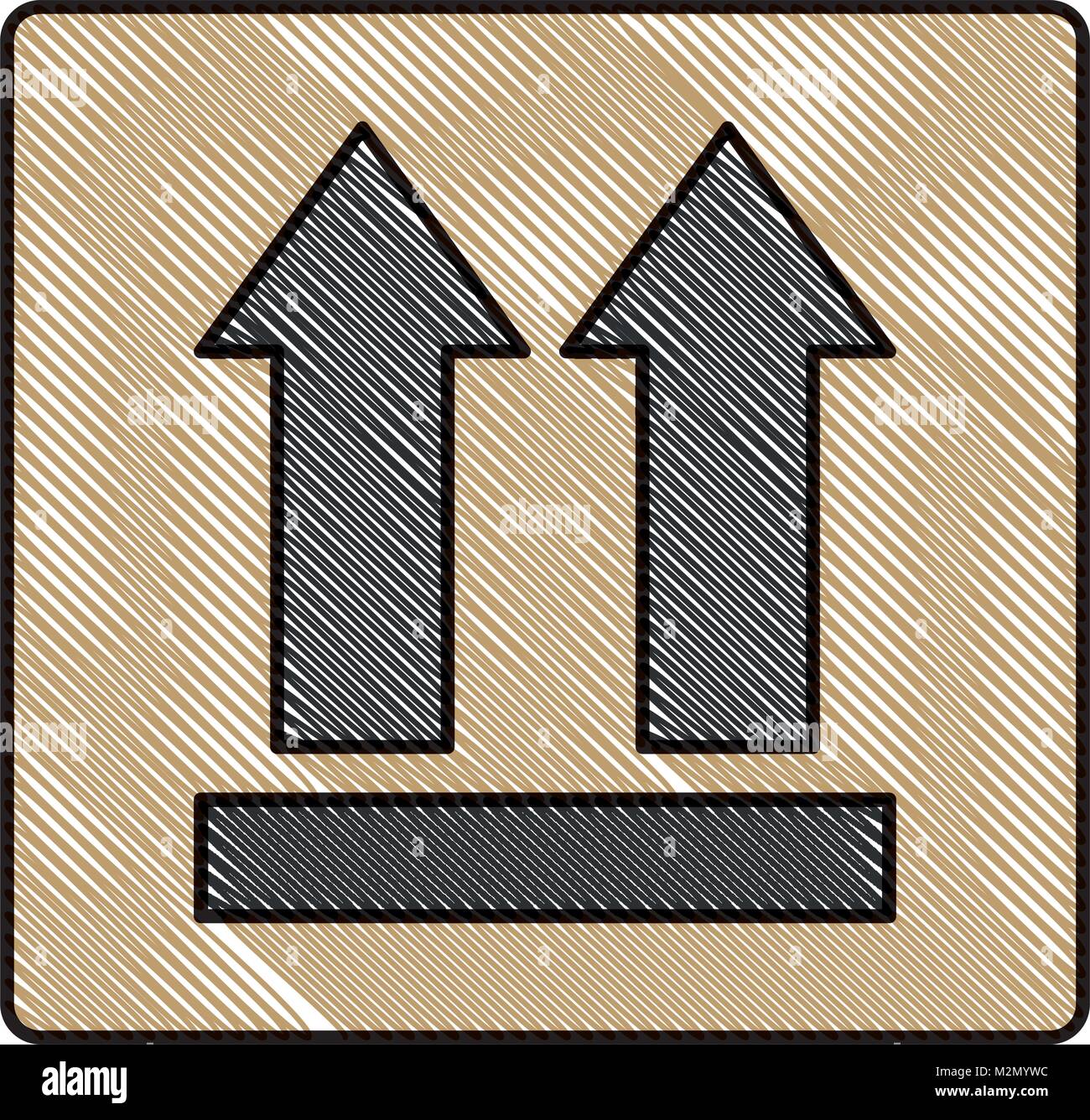 this side up arrows sign Stock Vector Image & Art - Alamy