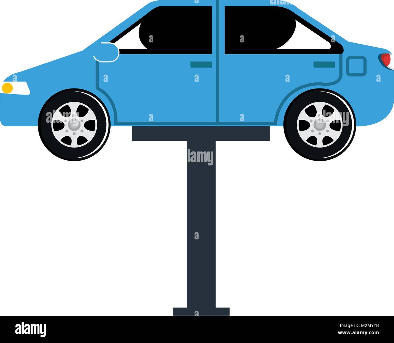 car in synchronization platform Stock Vector Image & Art - Alamy