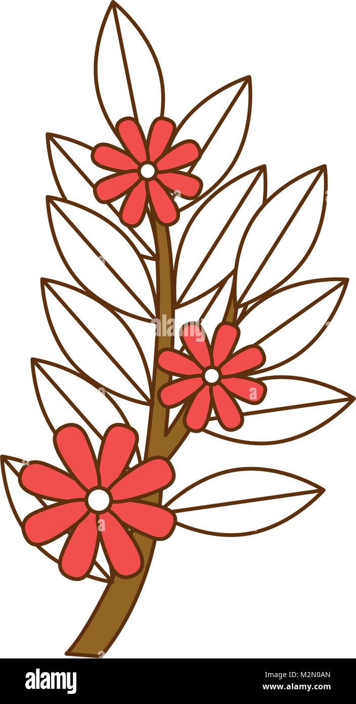tree floral plant isolated icon Stock Vector Image & Art - Alamy