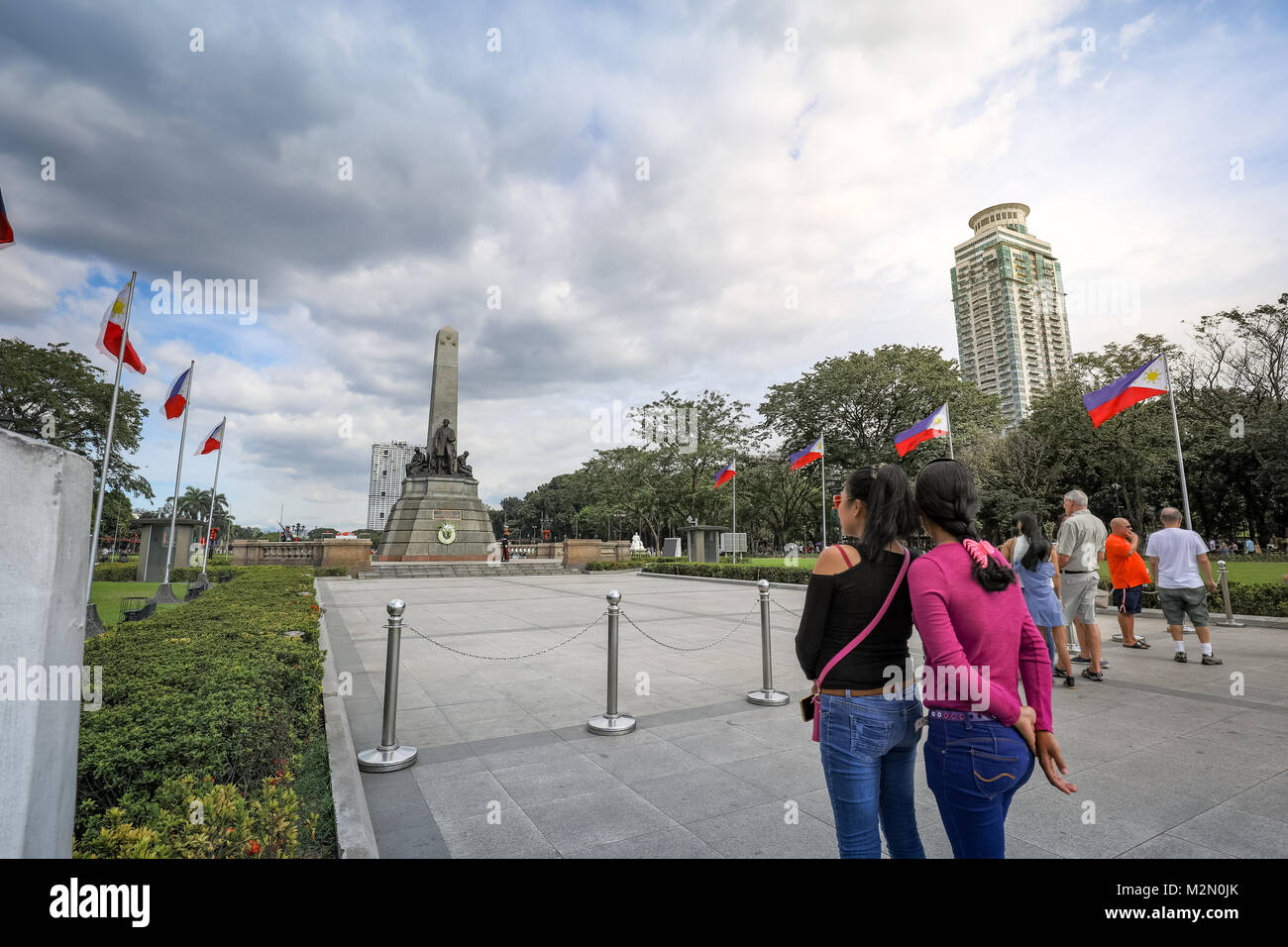 Manila, Philippines - Feb 4, 2018 : Monument in memory of Jose Rizal ...
