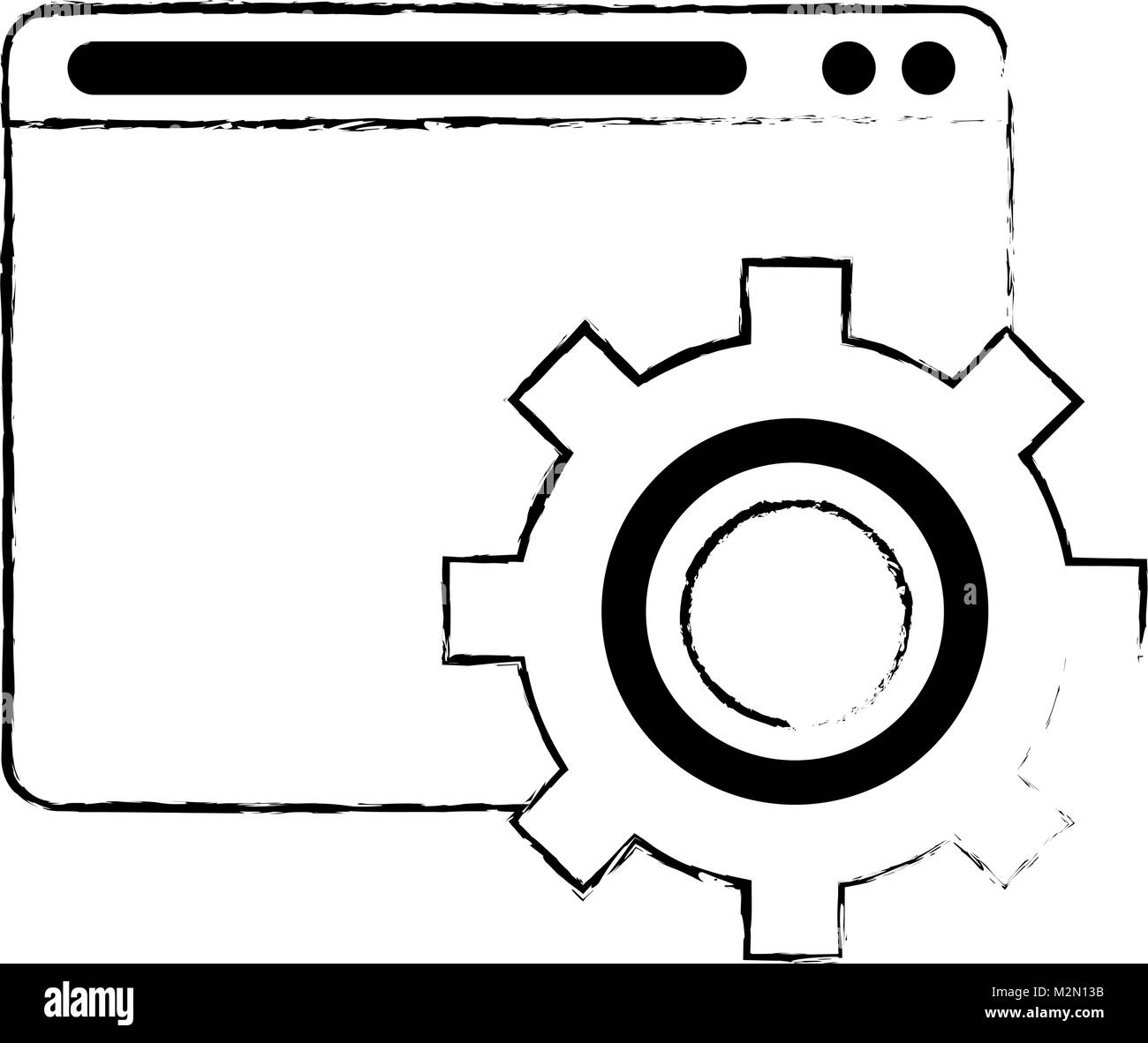 Gears circuit Black and White Stock Photos & Images - Alamy