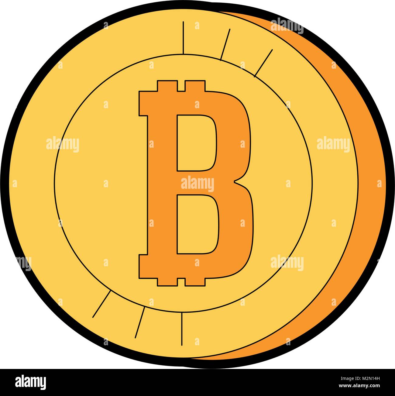 bitcoin virtual money icon Stock Vector Image & Art - Alamy