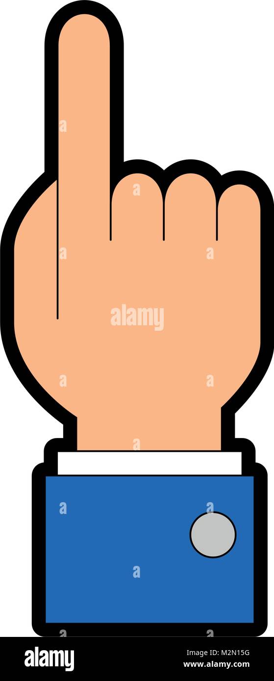 hand touching isolated icon Stock Vector Image & Art - Alamy