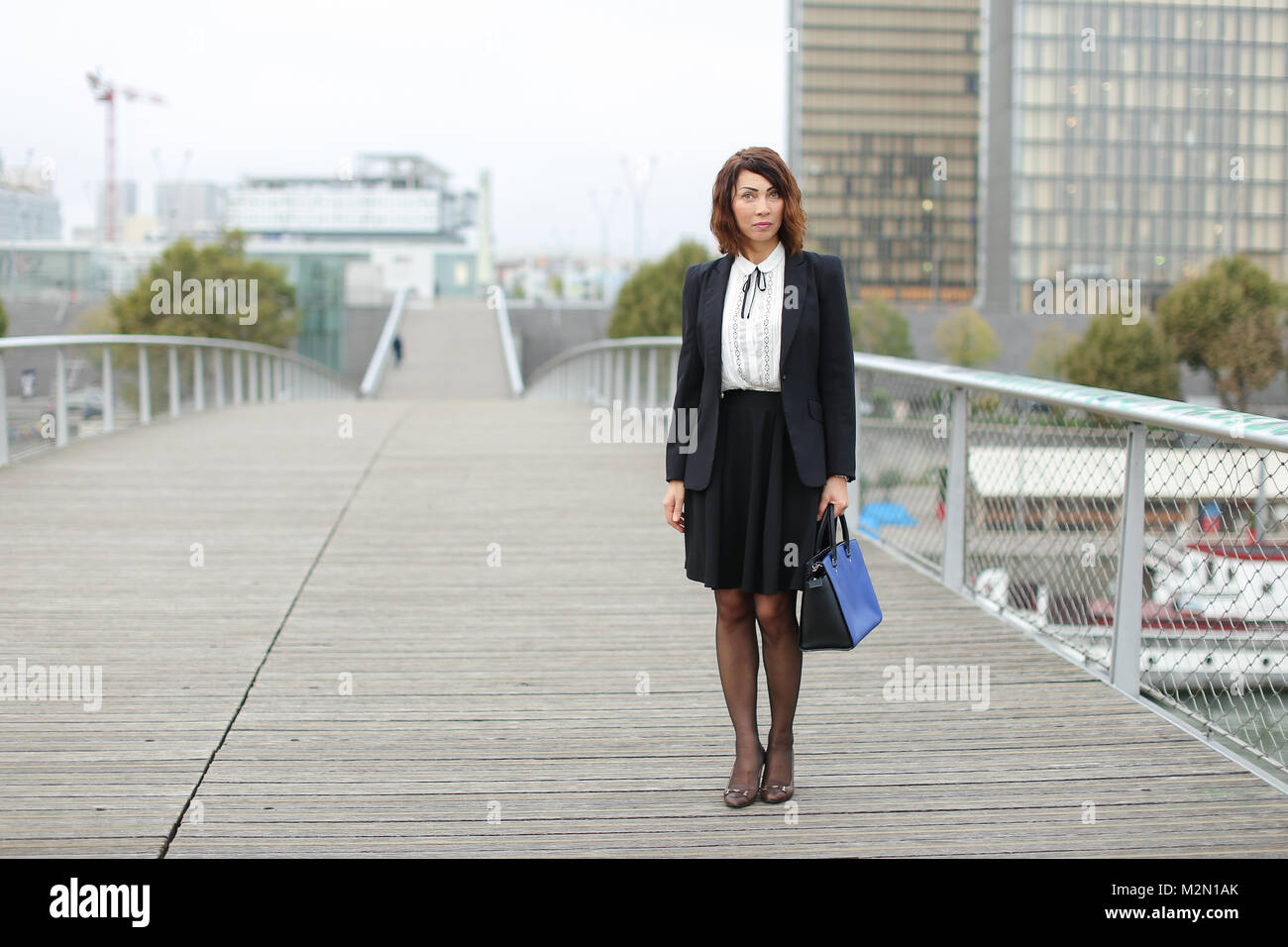 journalist woman in business clothes go to work Stock Photo - Alamy