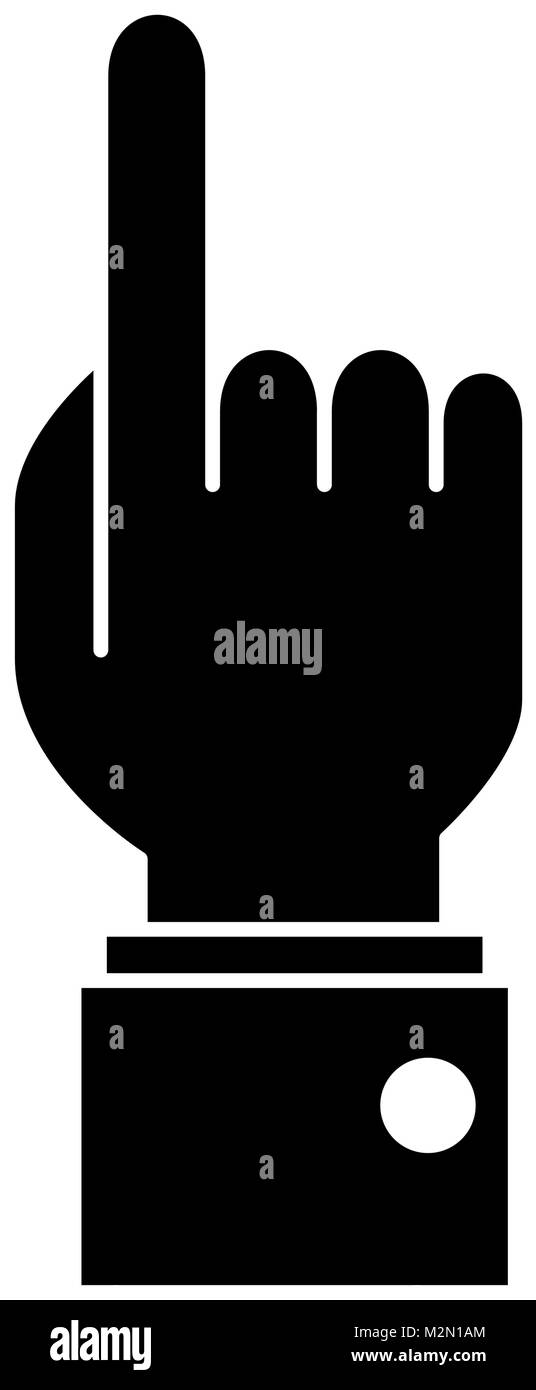 Finger touching surface Stock Vector Images - Alamy
