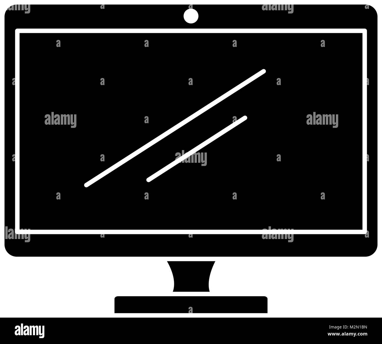 monitor computer isolated icon Stock Vector Image & Art - Alamy