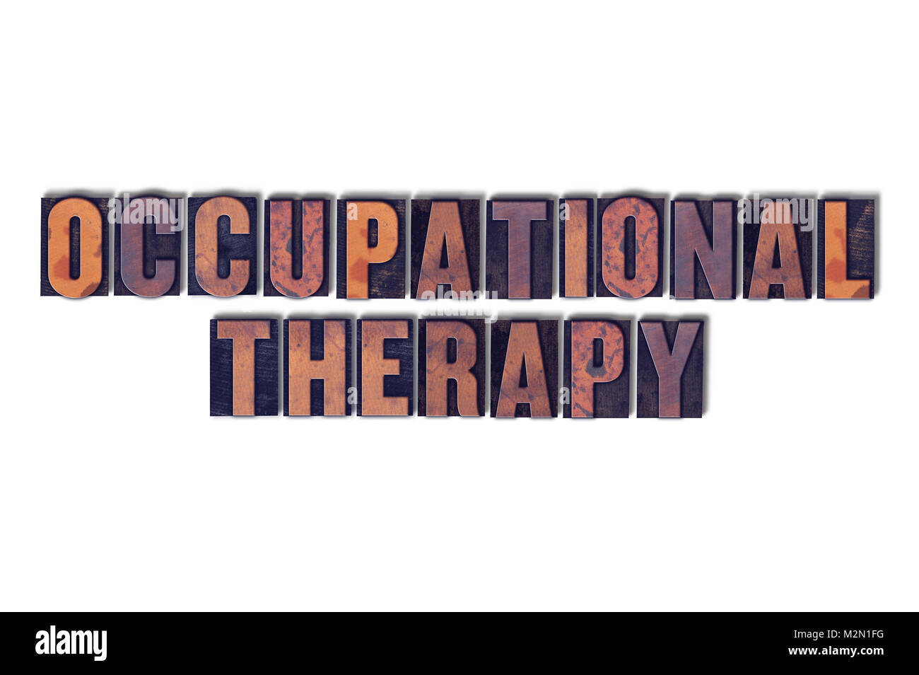 The words Occupational Therapy concept and theme written in vintage ...