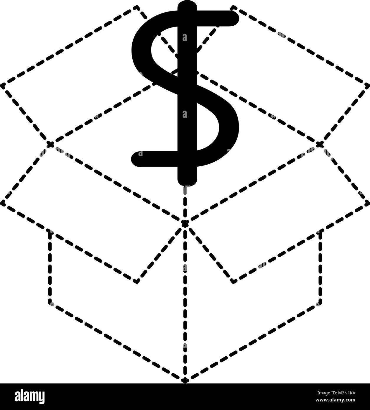 cube with dollar symbol Stock Vector Image & Art - Alamy