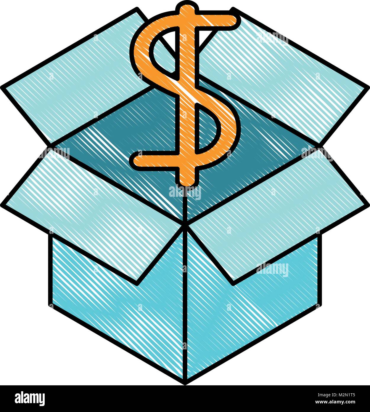 cube with dollar symbol Stock Vector Image & Art - Alamy