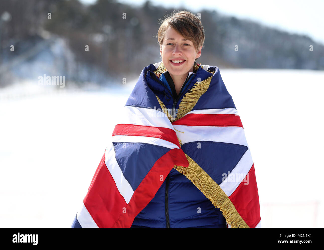Lizzy Yarnold is announced as Great Britain's flag bearer during a ...