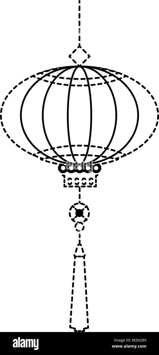 Chinese lamp traditional Black and White Stock Photos & Images - Alamy