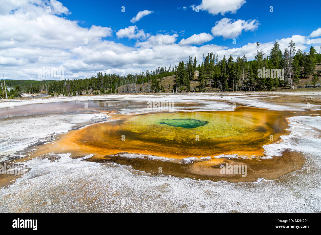 Yellowstone thermal features hi-res stock photography and images - Alamy