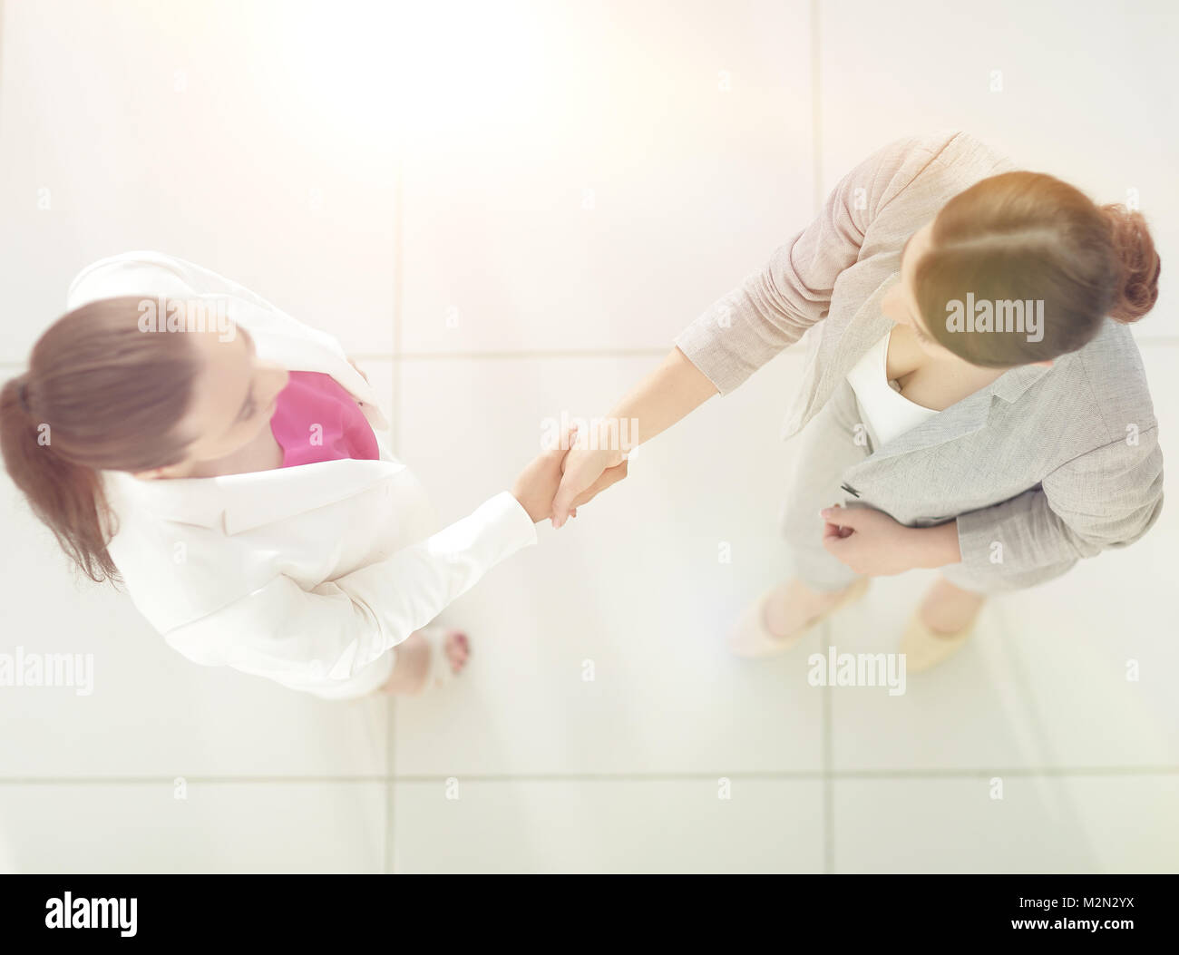 handshake of two business woman Stock Photo - Alamy