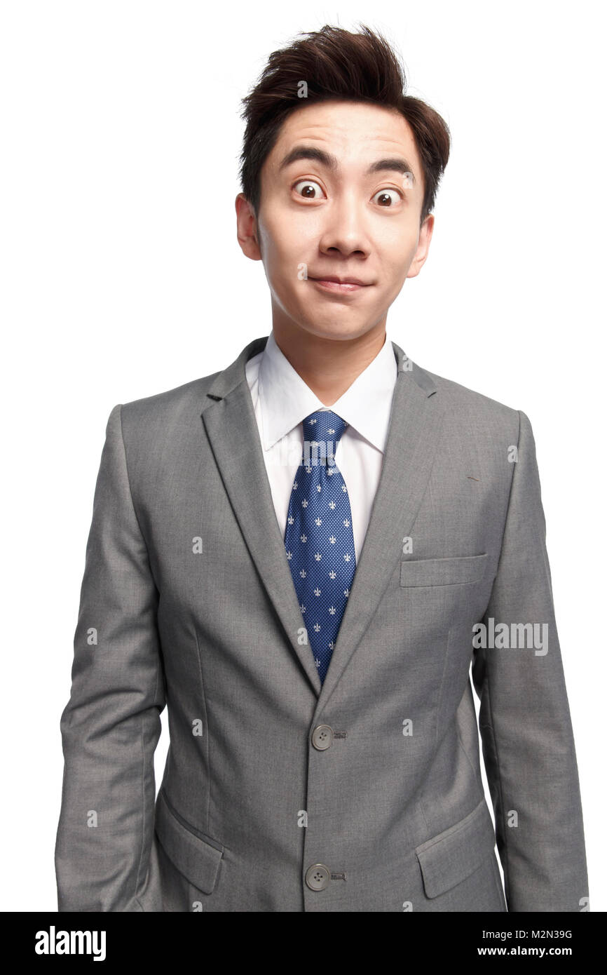 Expressions of shock young man Stock Photo - Alamy