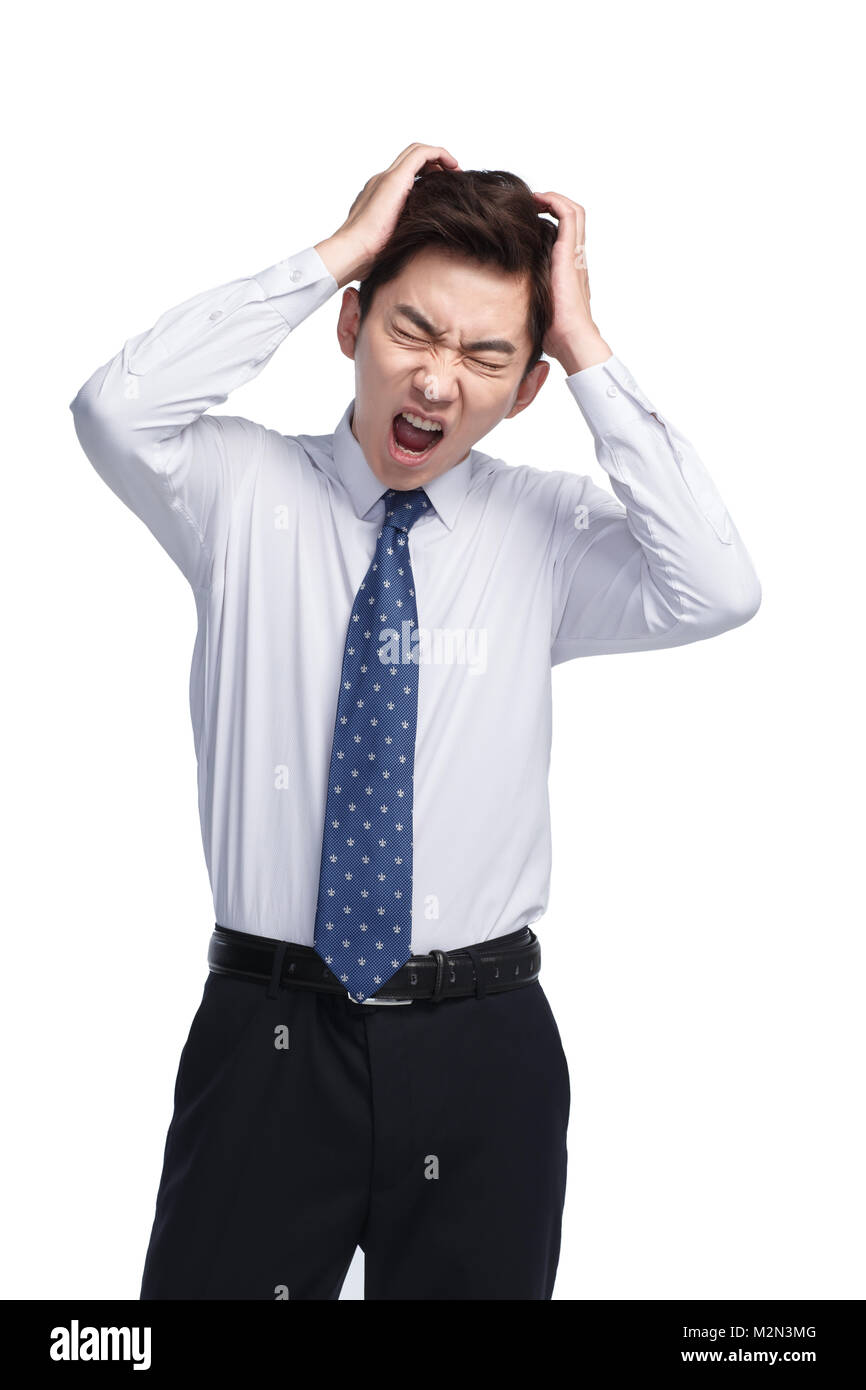 Facial pain of young men Stock Photo - Alamy