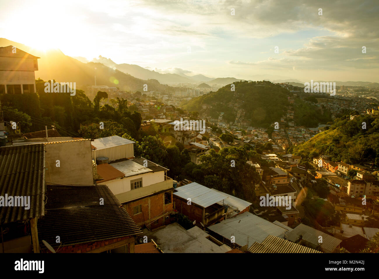 Panorama of Favela in Rio de Janeiro, Brazil Stock Photo - Alamy