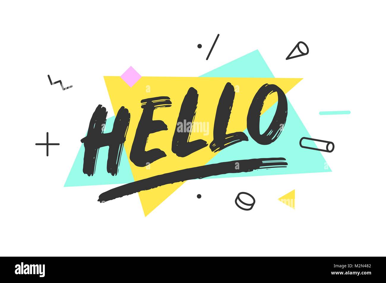 Hello. Banner, speech bubble Stock Vector Image & Art - Alamy
