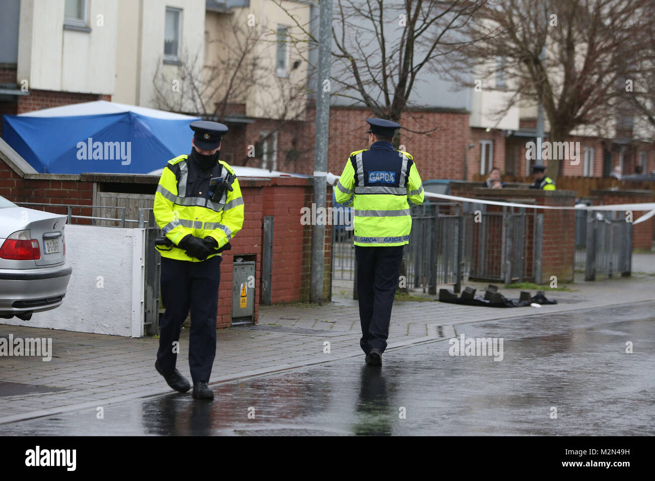 Garda at the scene in Buirg an Ri Walk, Balgaddy, Co Dublin after a 52 ...