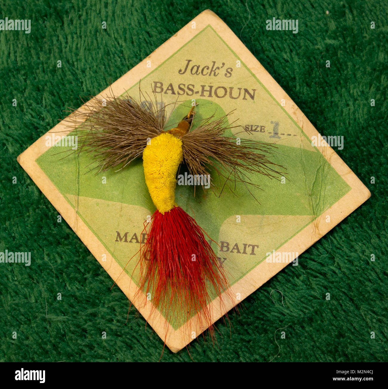 Jack's Bass-Houn, a large deer hair floating fly, made by Marathon Bait ...
