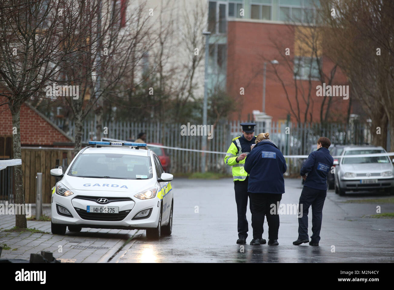 Garda at the scene in Buirg an Ri Walk, Balgaddy, Co Dublin after a 52 ...