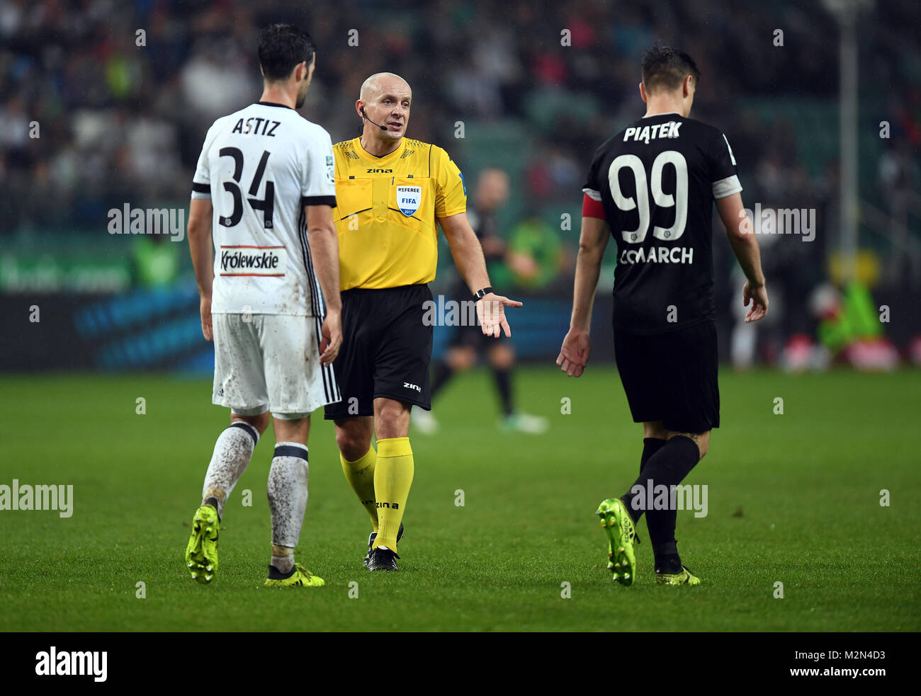 17 SEPTEMBER, 2017 - WARSAW, POLAND: Polish Extra League football match ...