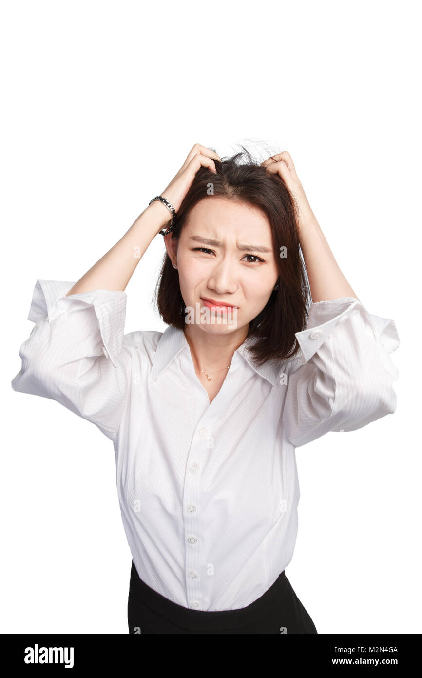 Facial pain young woman Stock Photo - Alamy