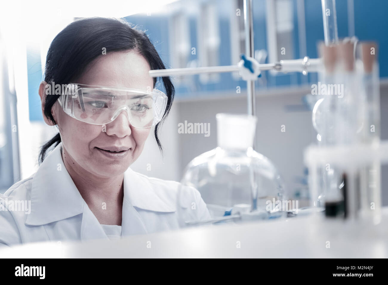 Portrait of female professional working in laboratory Stock Photo - Alamy