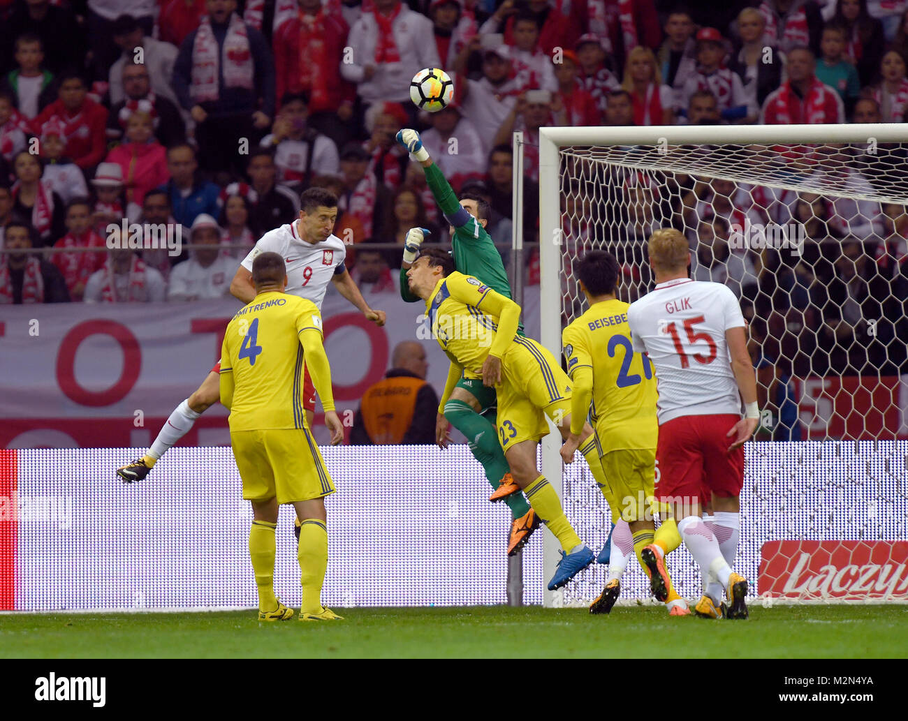 4 SEPTEMBER, 2017 - WARSAW, POLAND: Football World Cup Rusia 2018 ...