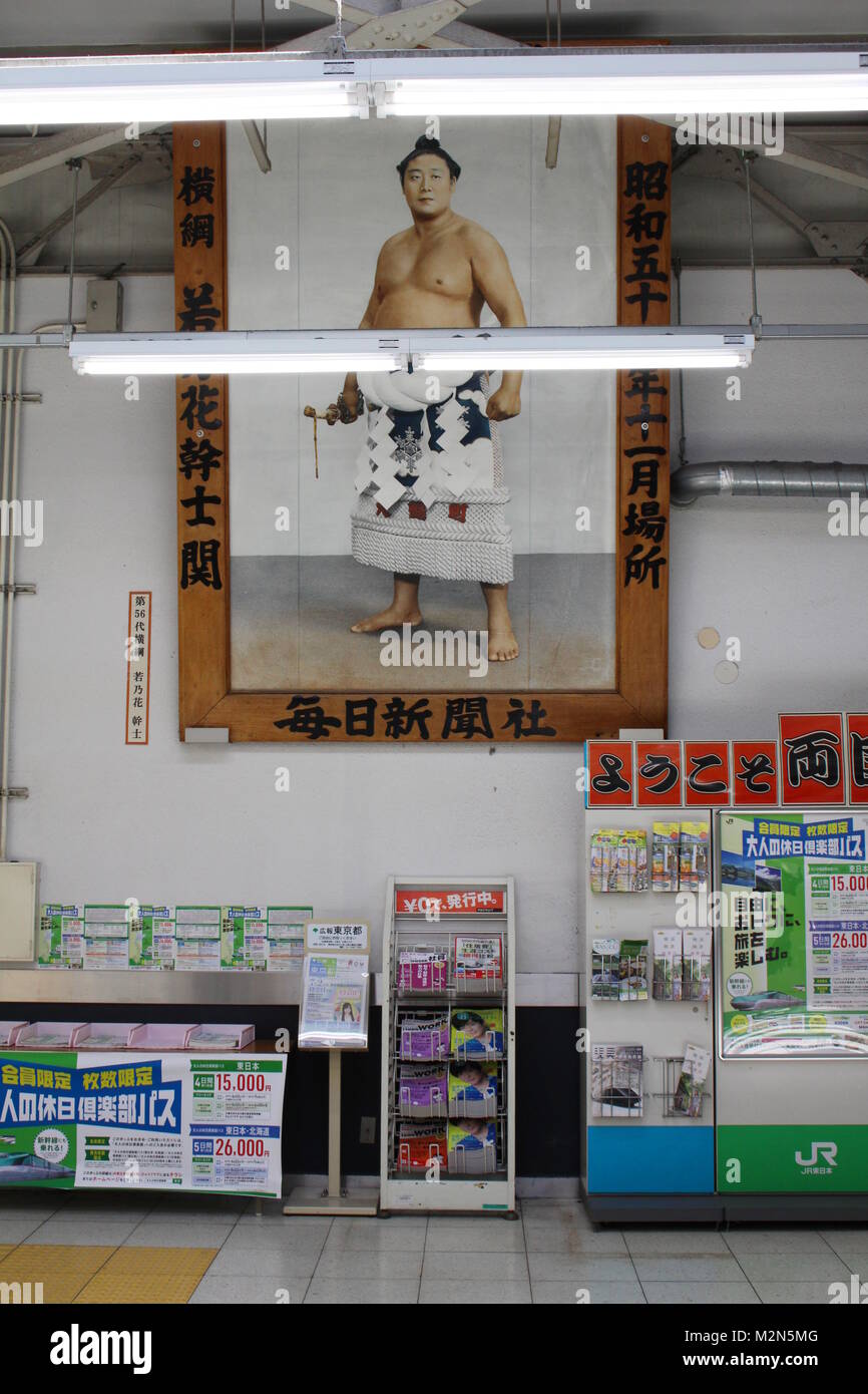 Picture of the Japanese sumo wrestler Wakanohana Kanji II at Ryogoku ...