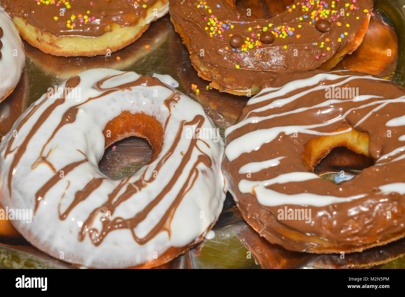 Box sweet delicious variety donuts hi-res stock photography and images ...