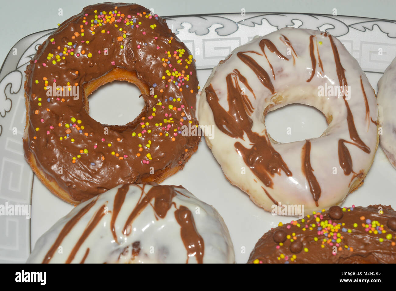 Box sweet delicious variety donuts hi-res stock photography and images ...