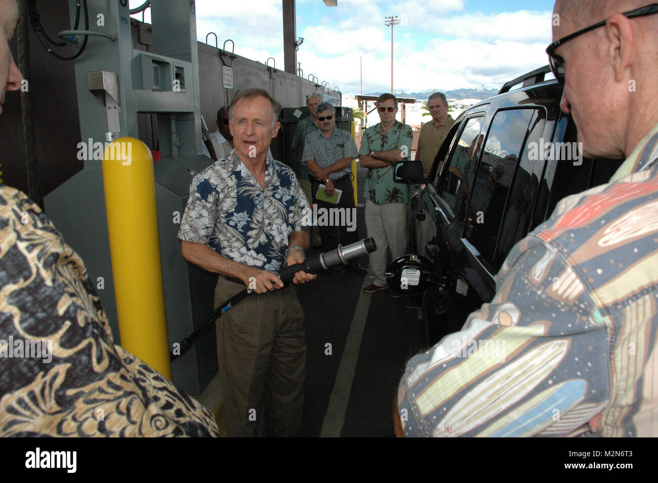 Group receives breifing at hydrogen fueling station 1 by Army IMCOM ...