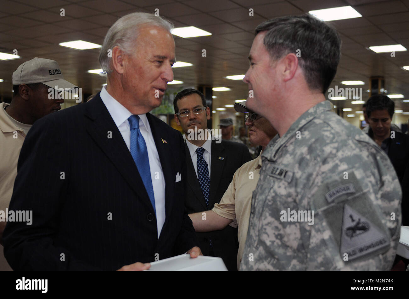 VP Biden and MG Wolff by 1st Armored Division and Fort Bliss Stock ...