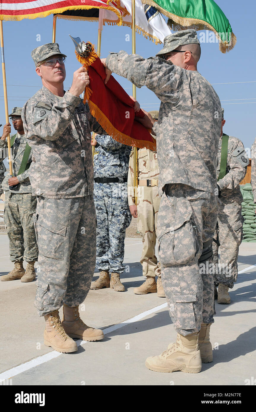 Casing the brigade colors by 1st Armored Division and Fort Bliss Stock ...