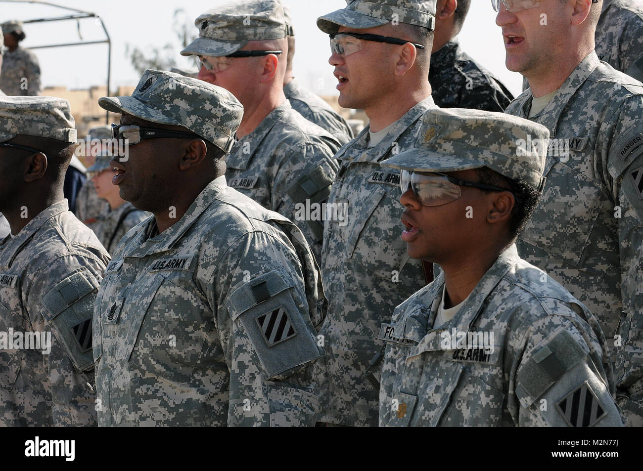 Singing the division song by 1st Armored Division and Fort Bliss Stock ...
