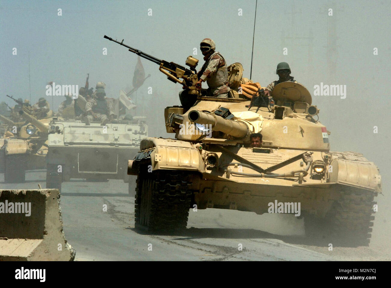 Iraqi tank patrol by United States Forces - Iraq (Inactive Stock Photo ...