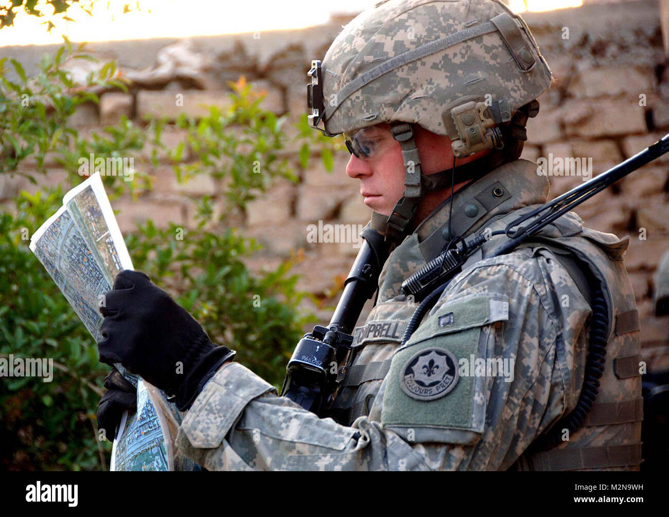 Check the Map by United States Forces - Iraq (Inactive Stock Photo - Alamy