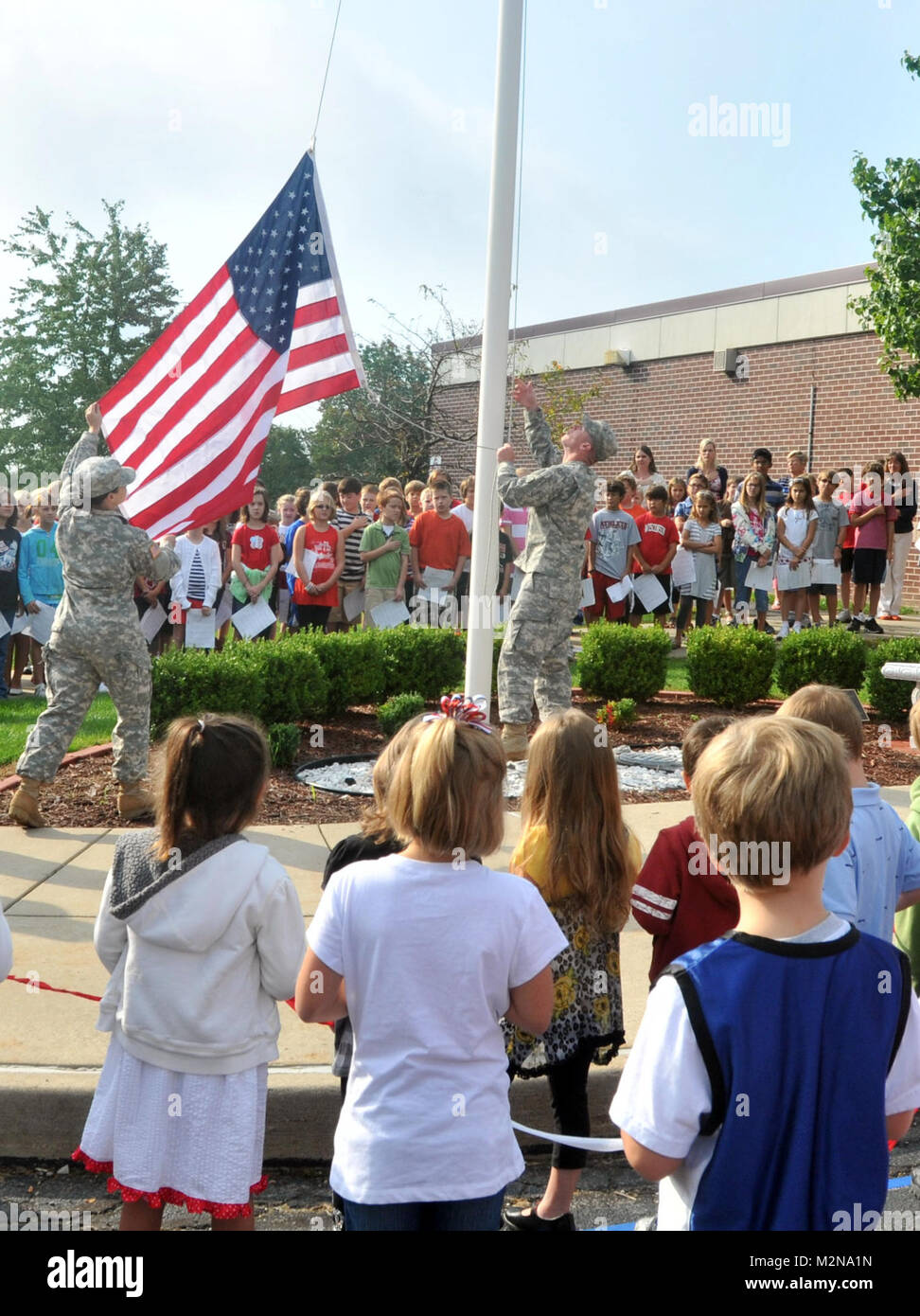 Singing star spangled banner flag hi-res stock photography and images ...