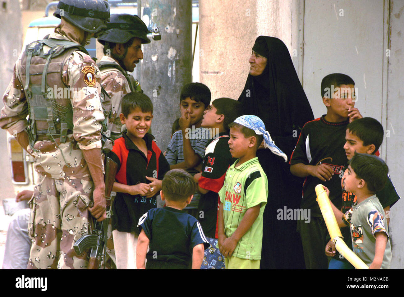 Street Talk by United States Forces - Iraq (Inactive Stock Photo - Alamy