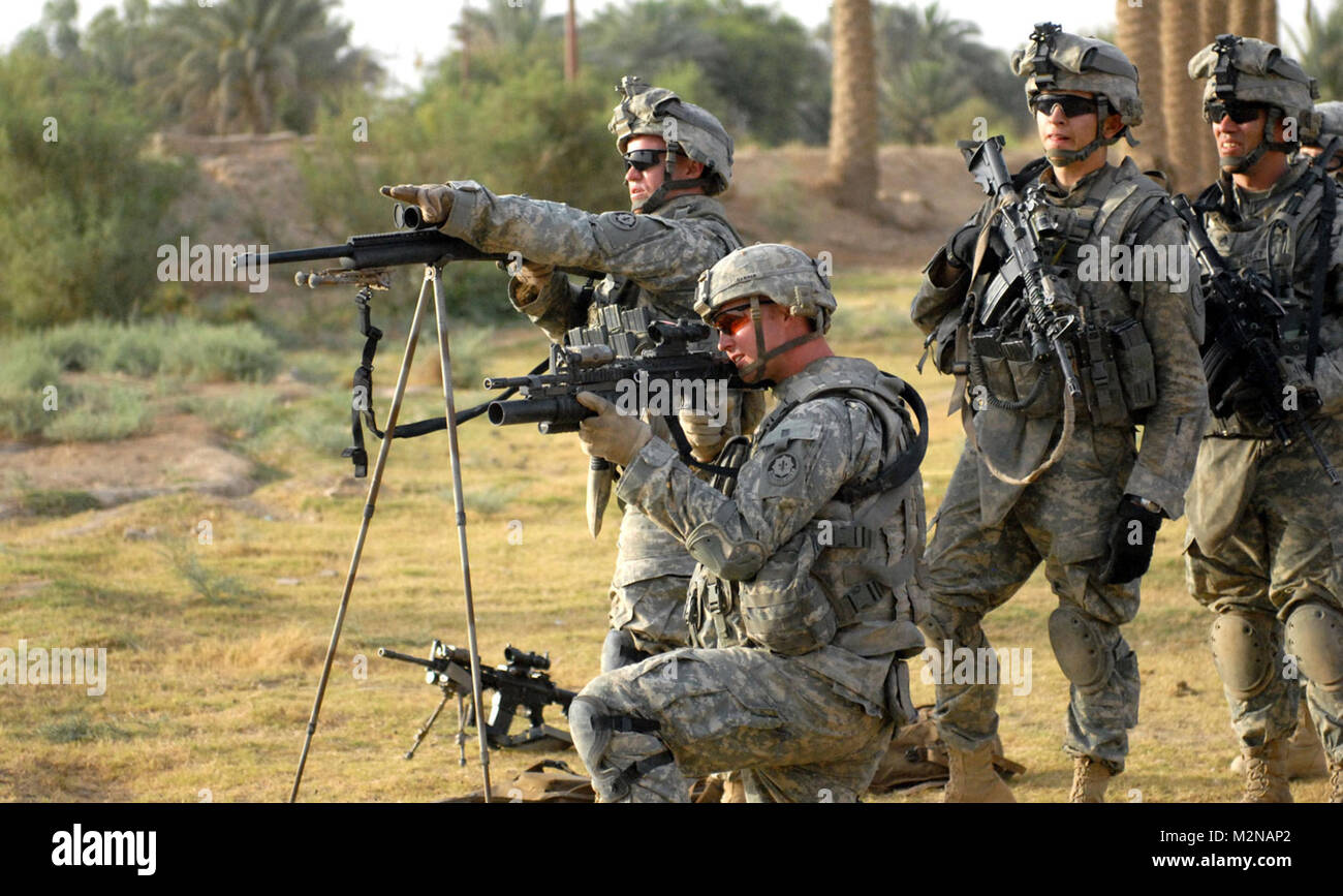 Sniper Team by United States Forces - Iraq (Inactive Stock Photo - Alamy