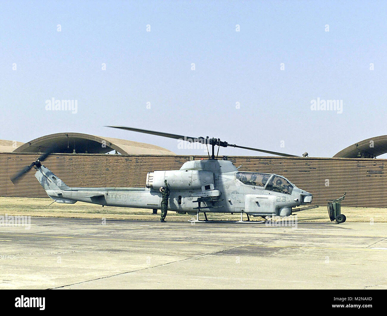 Helicopter pilots with marine light attack helicopter squadron 267 hi ...