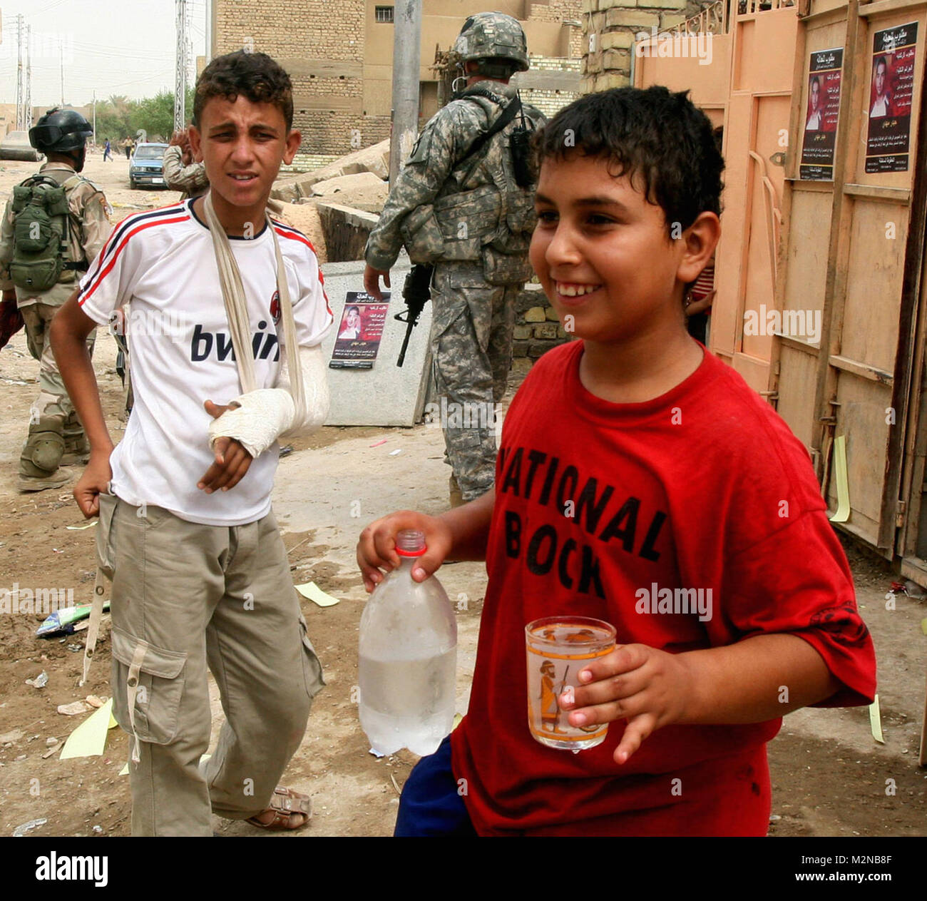 Water Boy by United States Forces - Iraq (Inactive Stock Photo - Alamy
