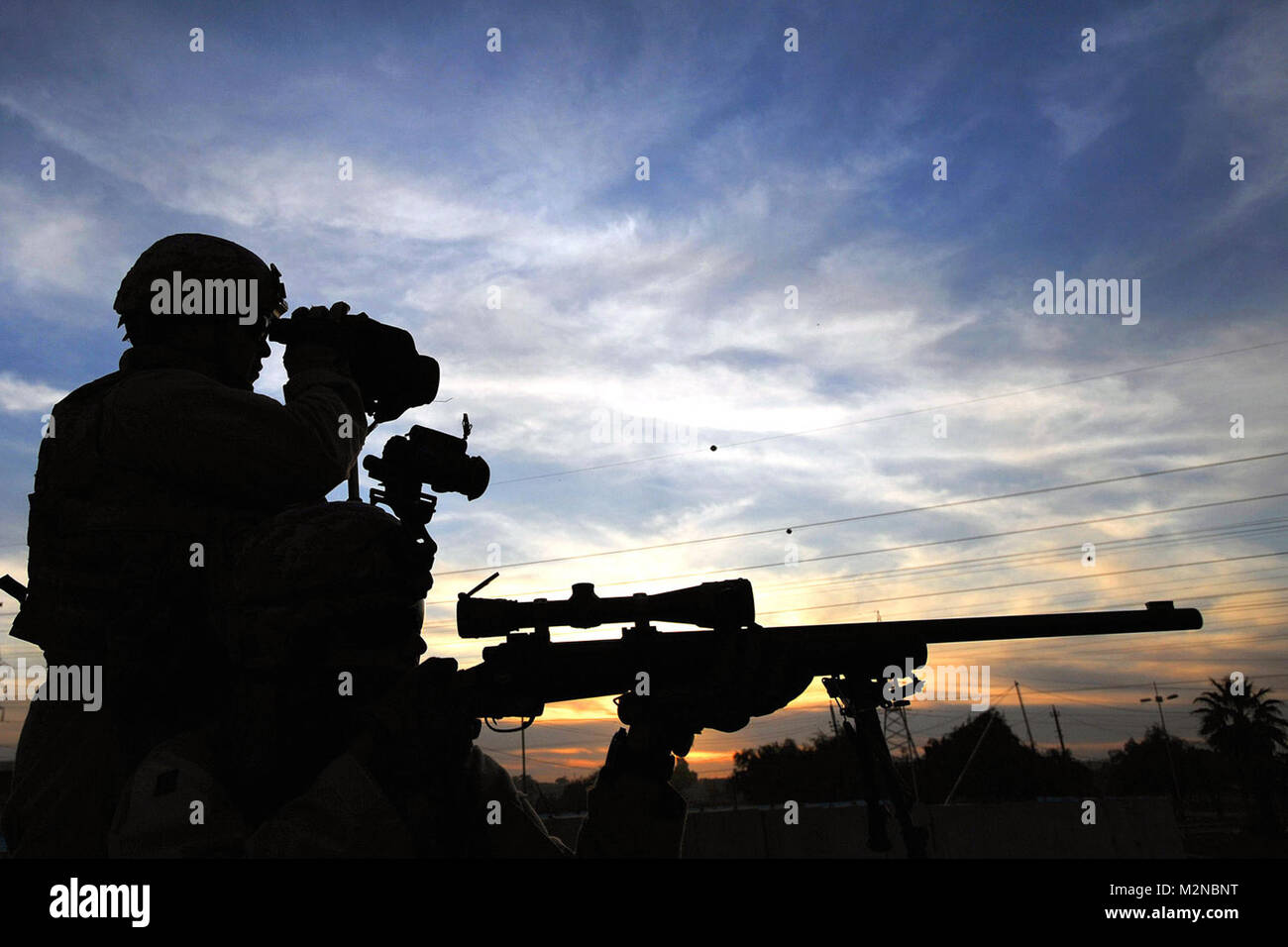 Sniper Scan by United States Forces - Iraq (Inactive Stock Photo - Alamy